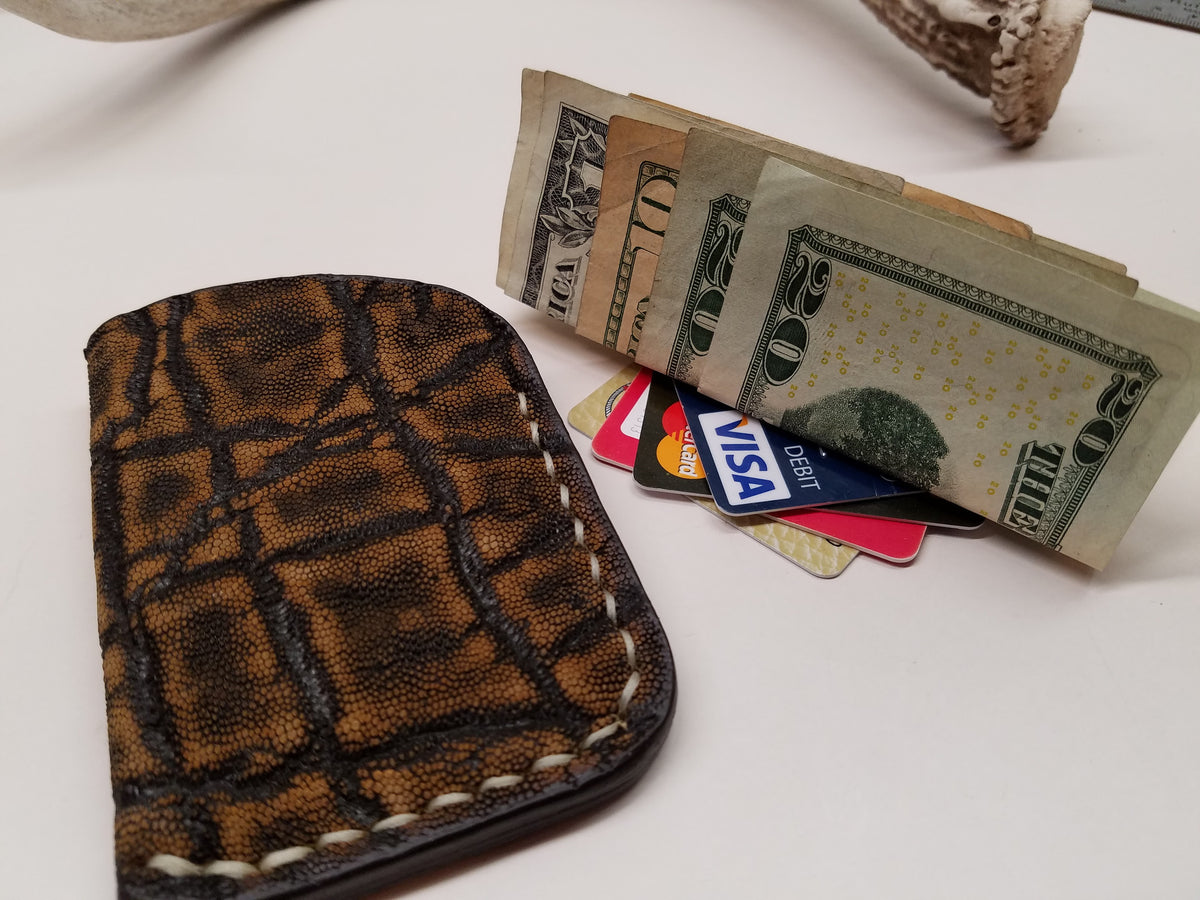 Elephant Skin Minimalist Front Pocket Wallet – O V leather