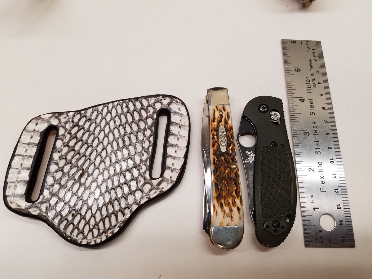 Cobra Snake Skin Small Sheath – O V leather