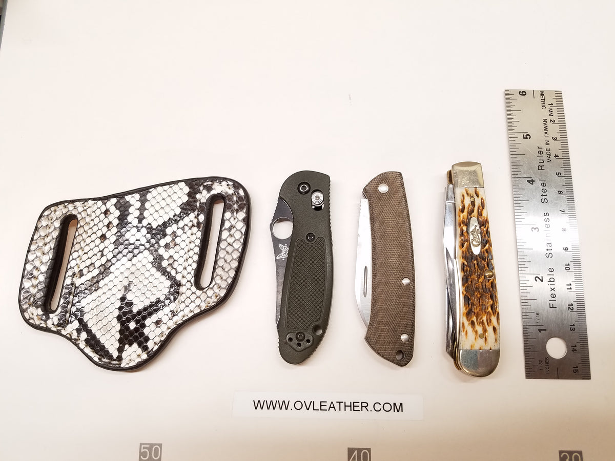 Python Snake Small Sheath – O V leather